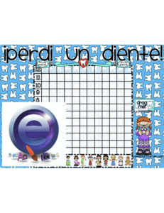 I lost a tooth! Chart Spanish EASITEACH - Mrs. Cortes