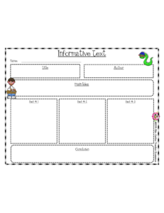 Informative Text Graphic organizer- Bilingual - Mrs. Cortes