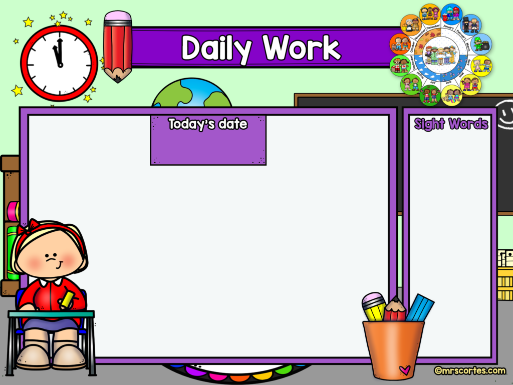 Free Version Interactive Math Calendar For Activboard. (English Version ...